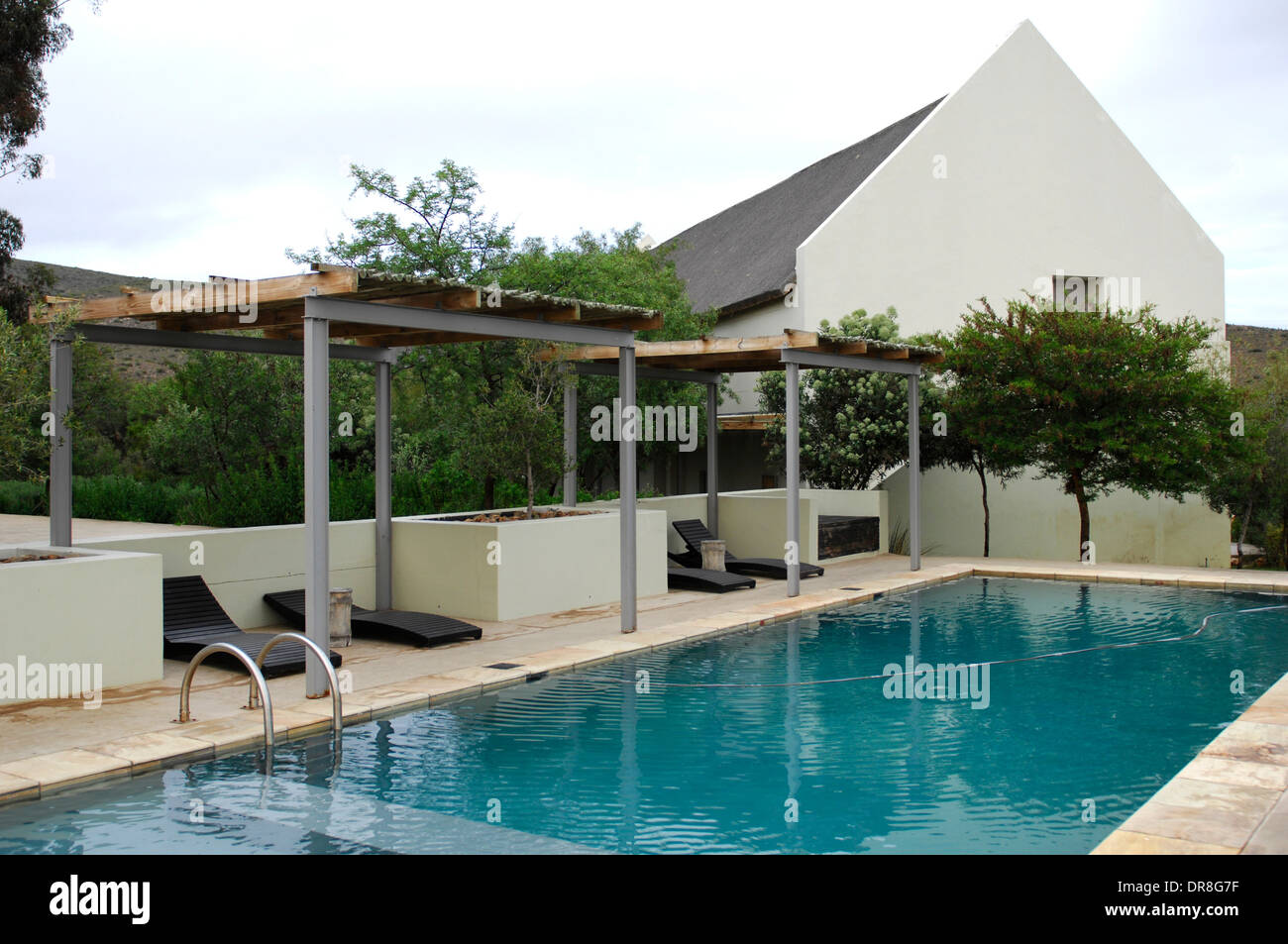 A safari lodge swimming pool in Africa Stock Photo - Alamy