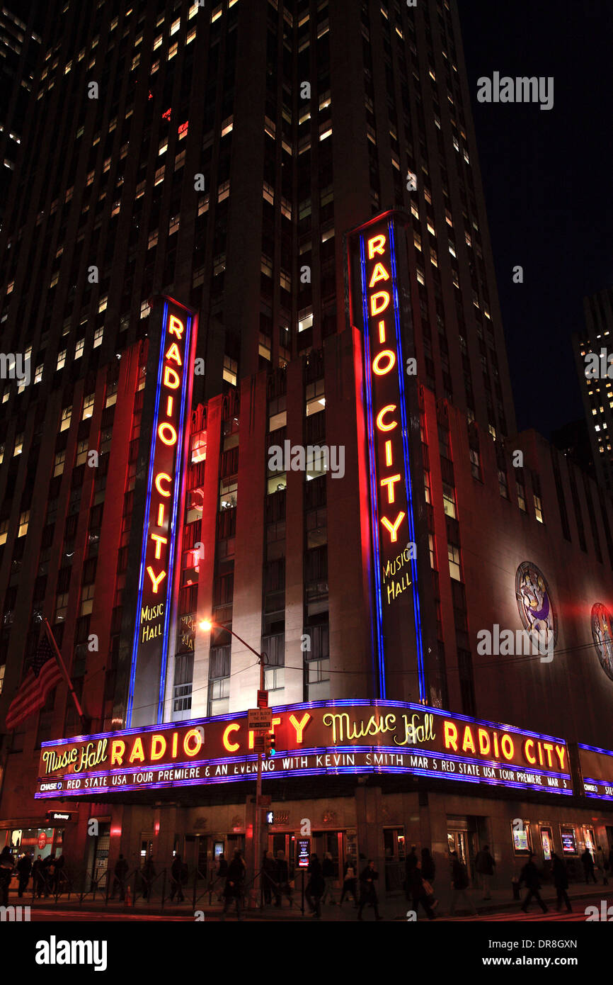 Corner of Radio City Music Hall, New York City Stock Photo - Alamy