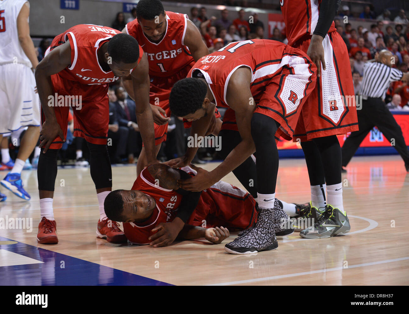 Dallas, TX, USA. 21st Jan, 2014. January 21, 2014: Rutgers Scarlet ...