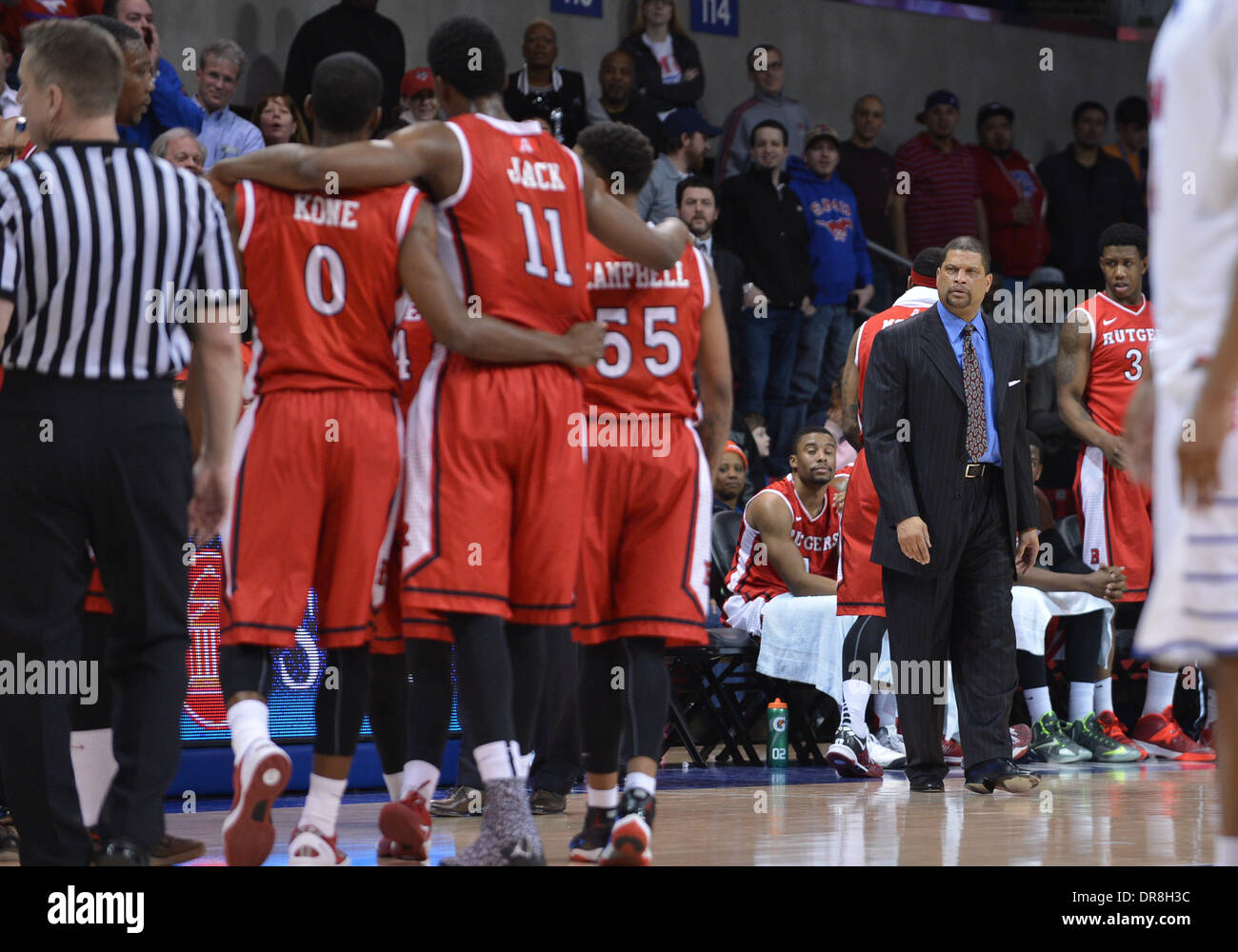 Dallas, TX, USA. 21st Jan, 2014. January 21, 2014: Rutgers Scarlet ...