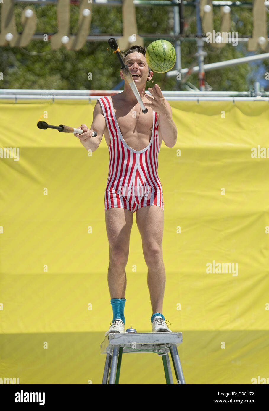 Christchurch, New Zealand. 21st Jan, 2014. Australian performer Daniel ...