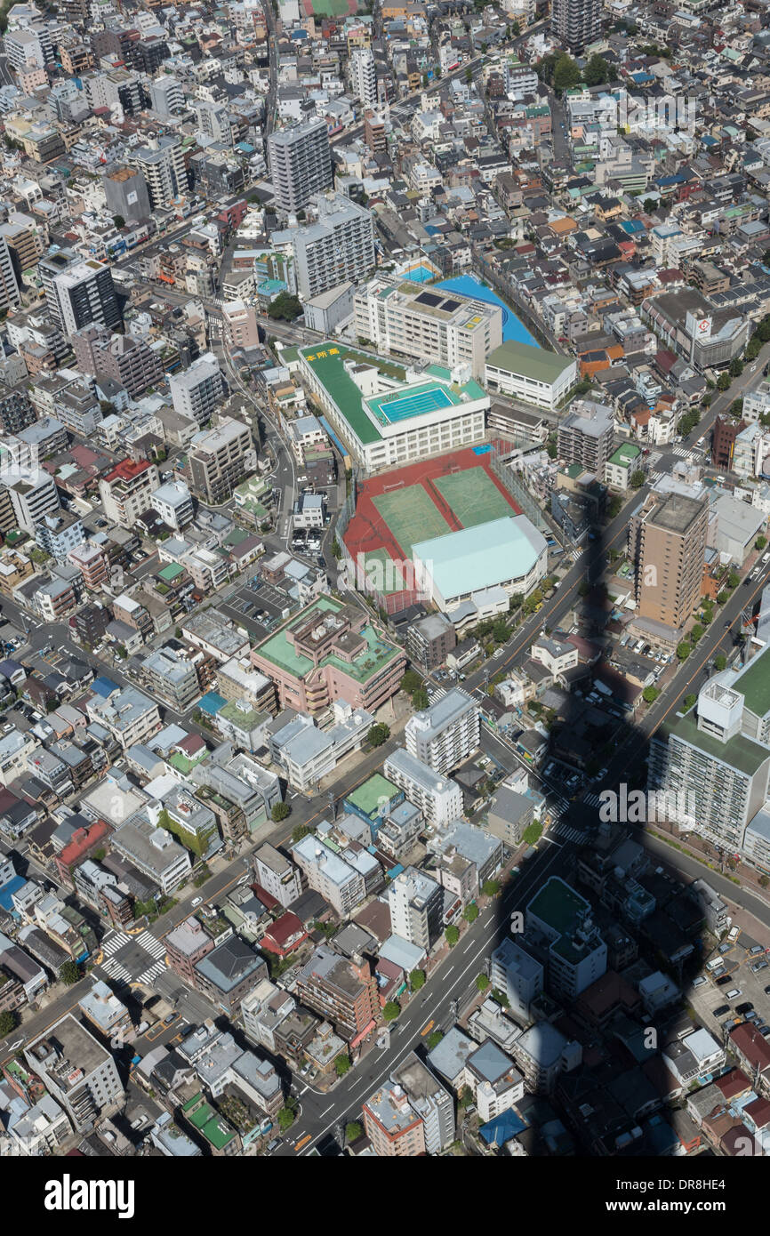 Tokyo, Japan - September 19 2013: The Tokyo Sky Tree building gives ...