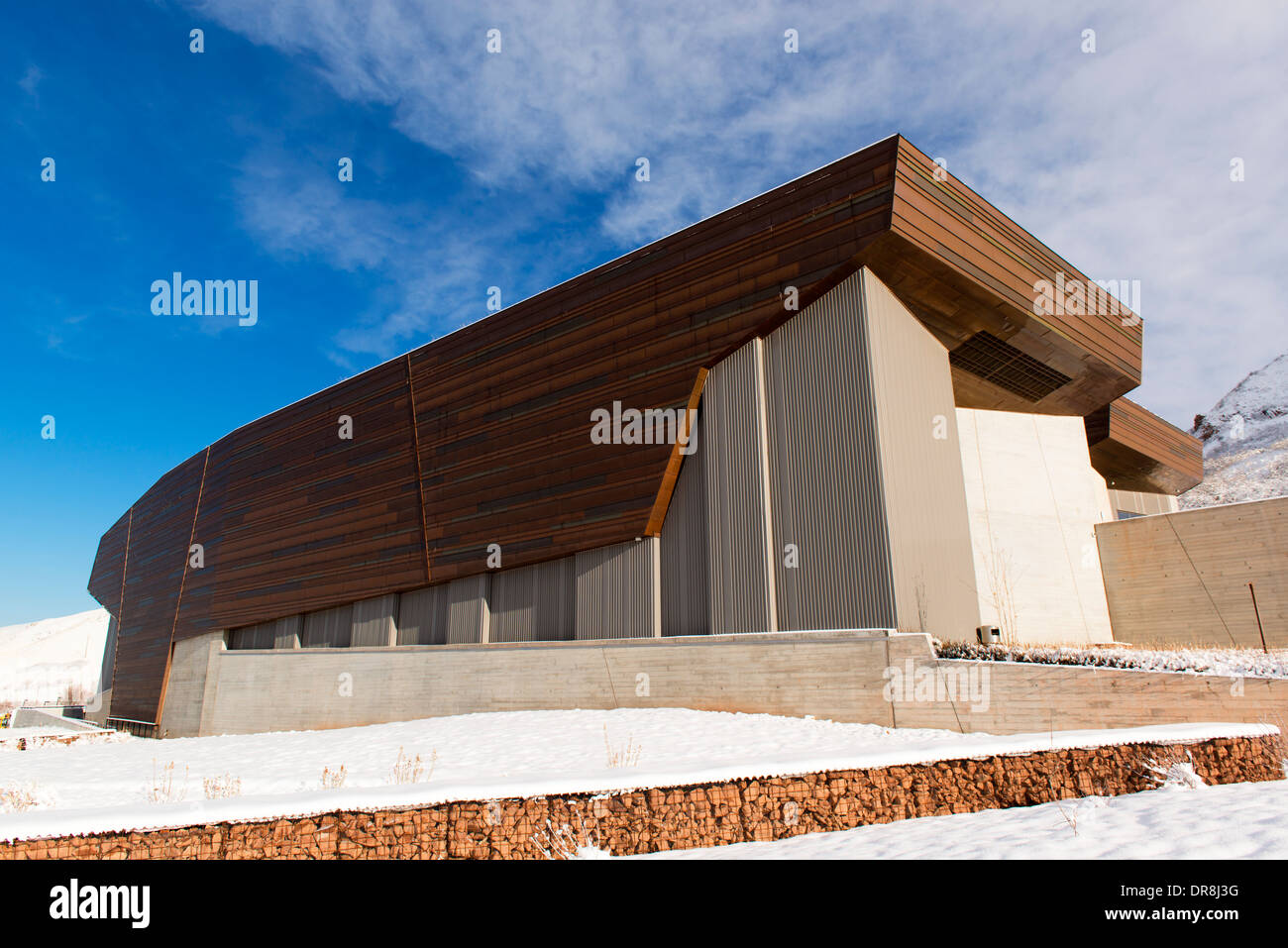 Natural History Museum in winter with snow Stock Photo - Alamy