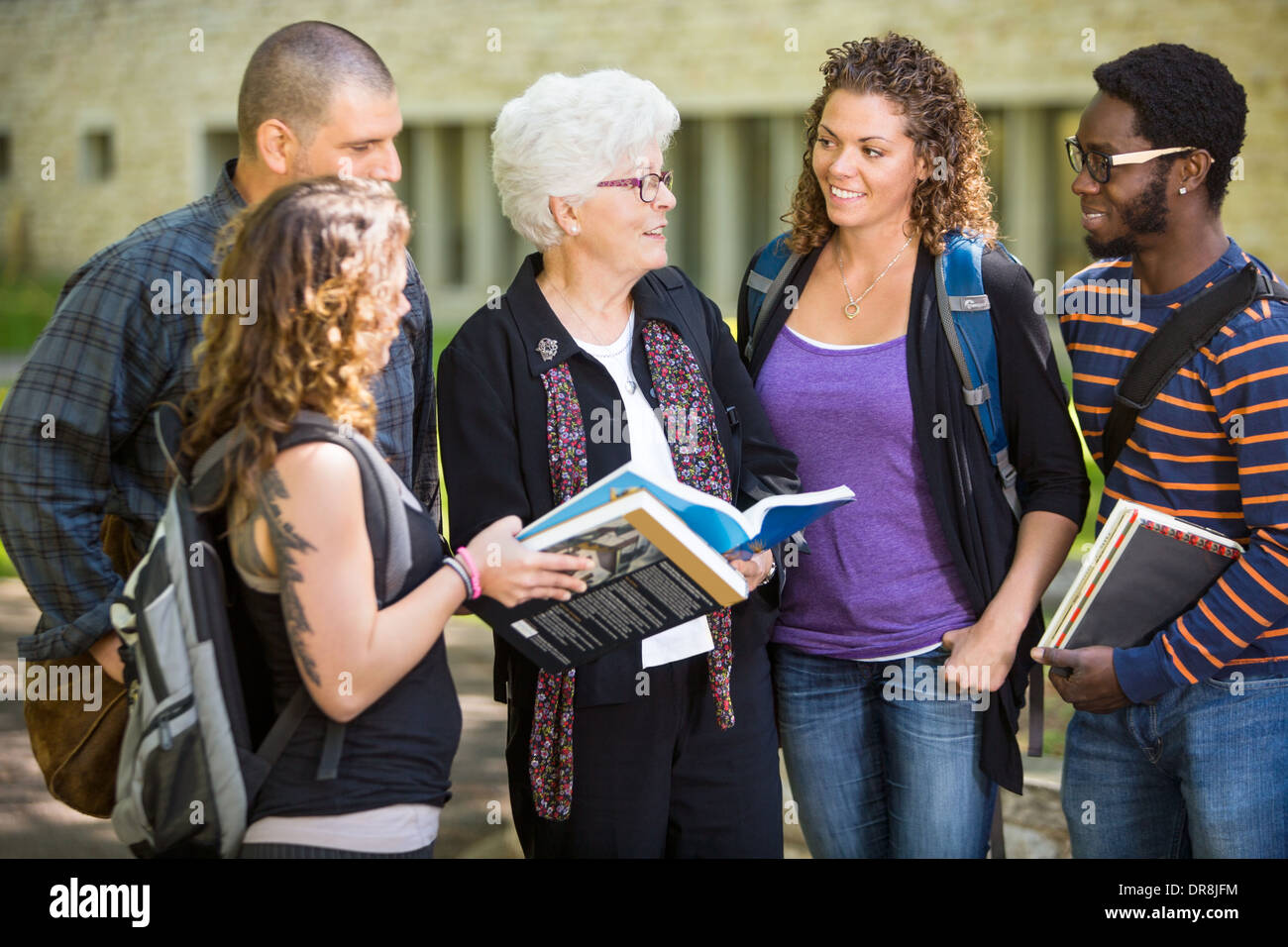 University Students Studying On Campus Stock Photo - Alamy