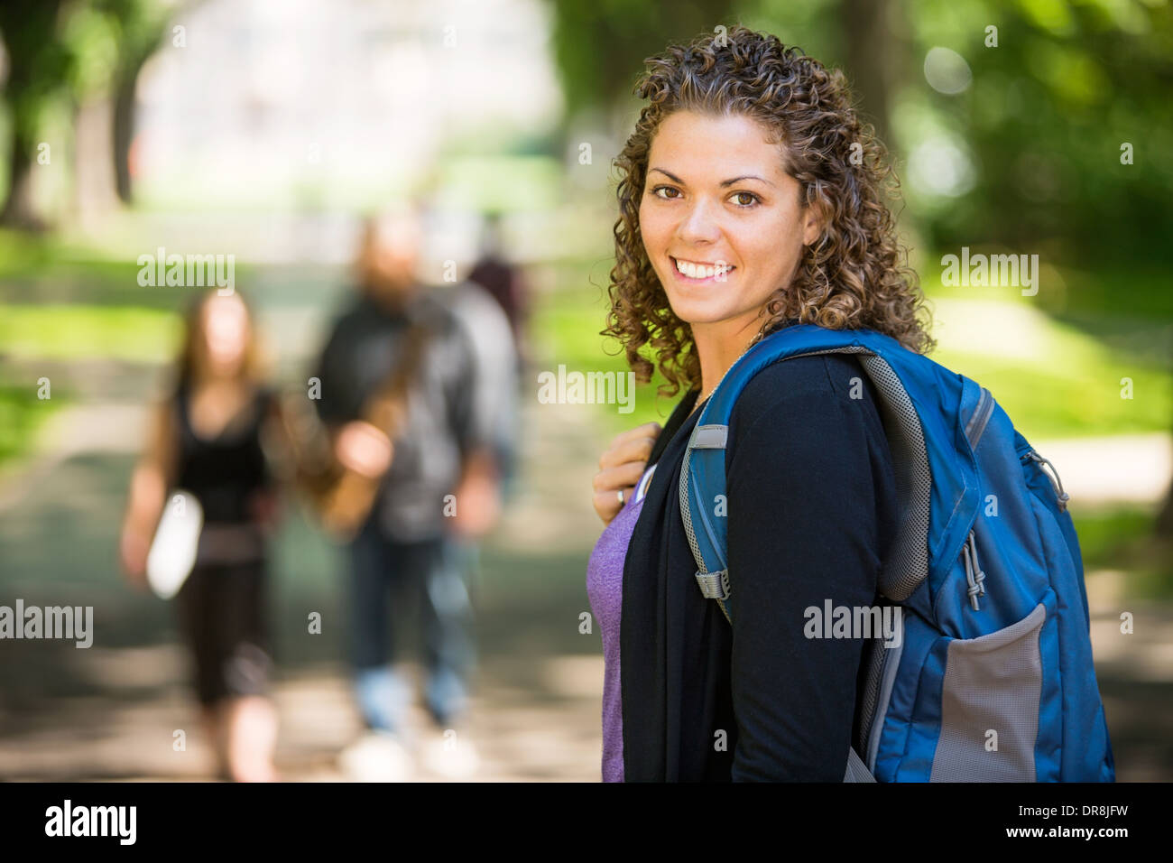 Side view female college student hi-res stock photography and images ...