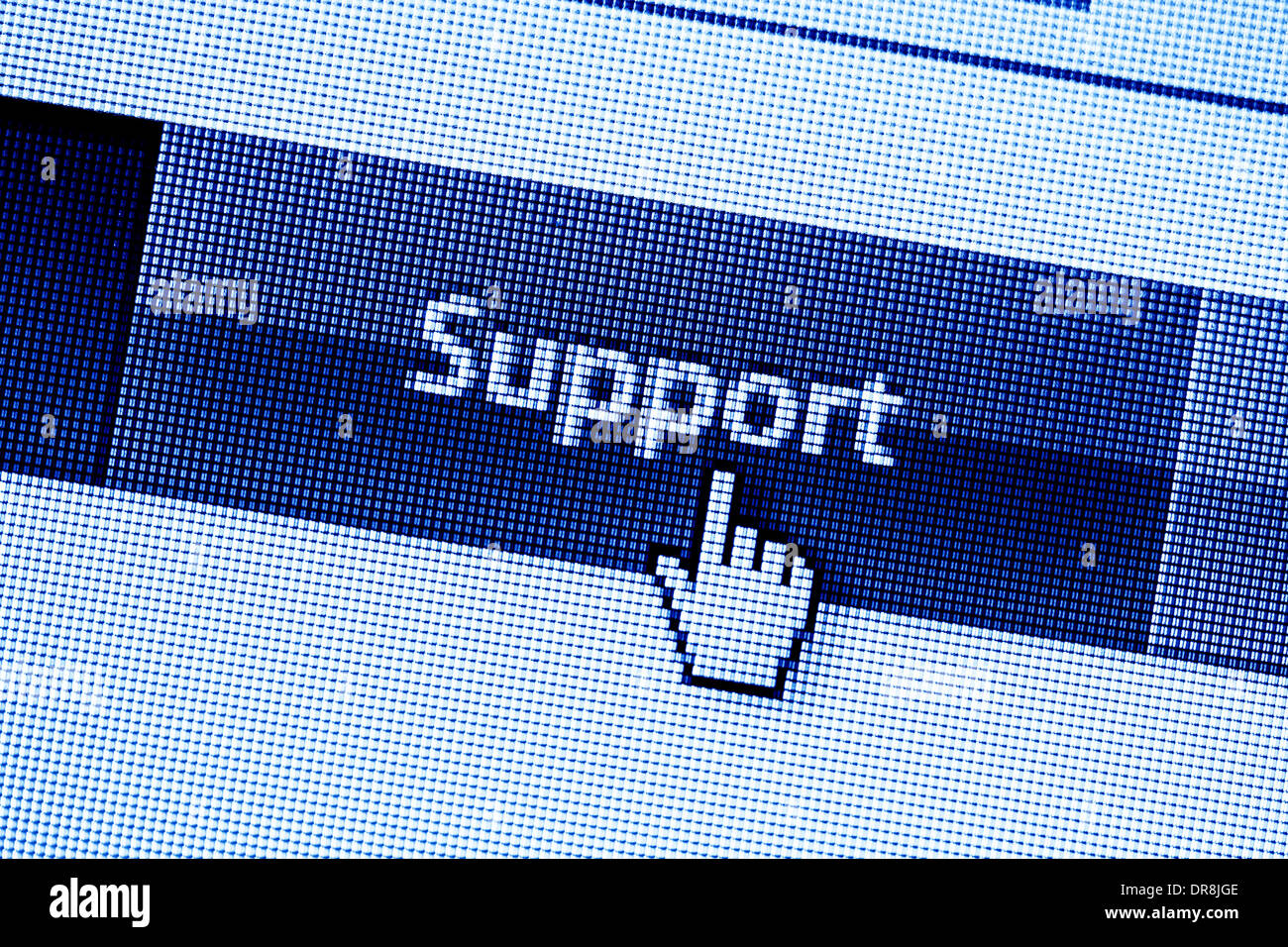 Computer Monitor screen, concept of online support Stock Photo - Alamy