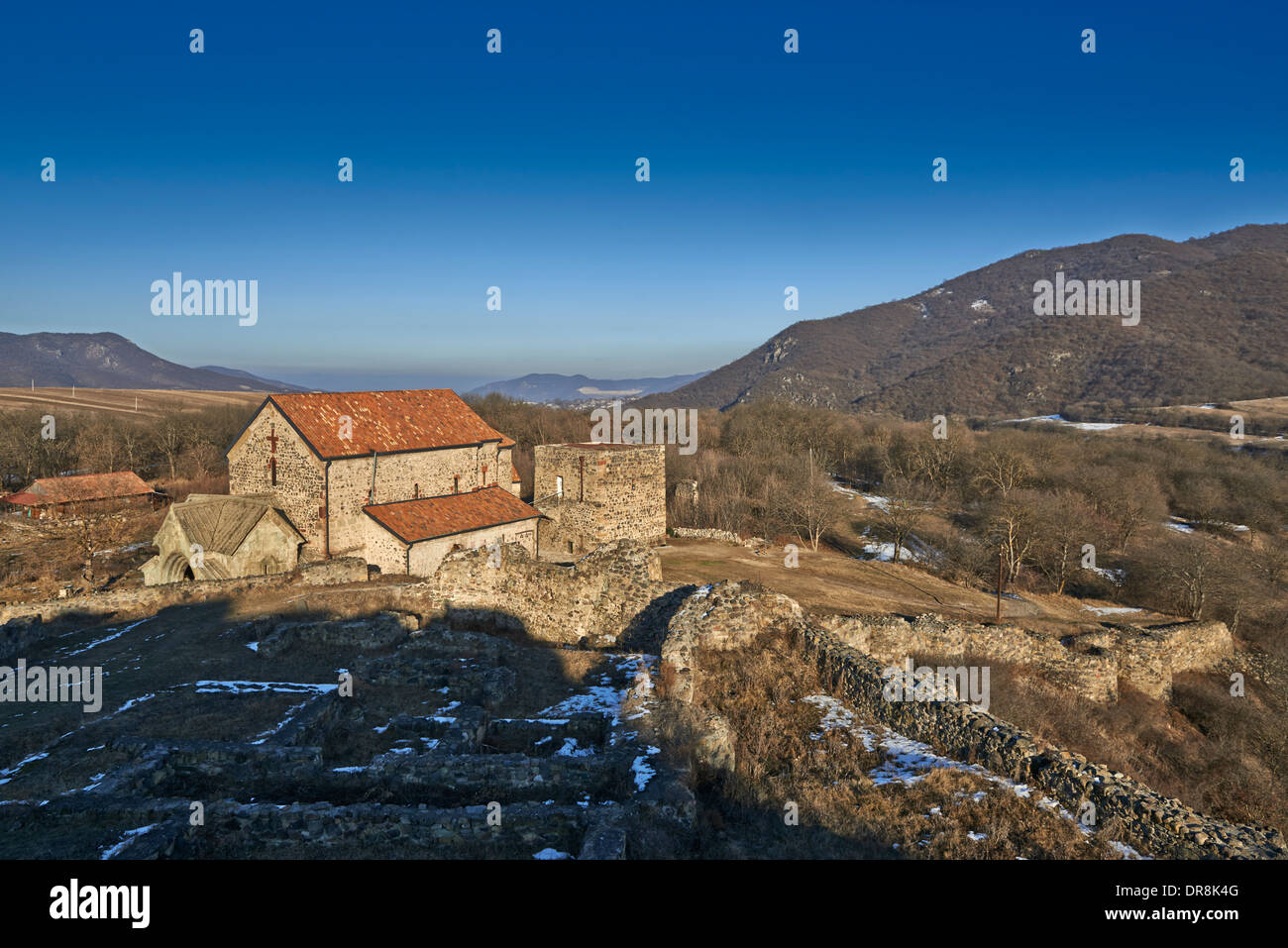 Dmanisi Sioni basilica and ruins of the Medieval fortress, Dmanisi ...