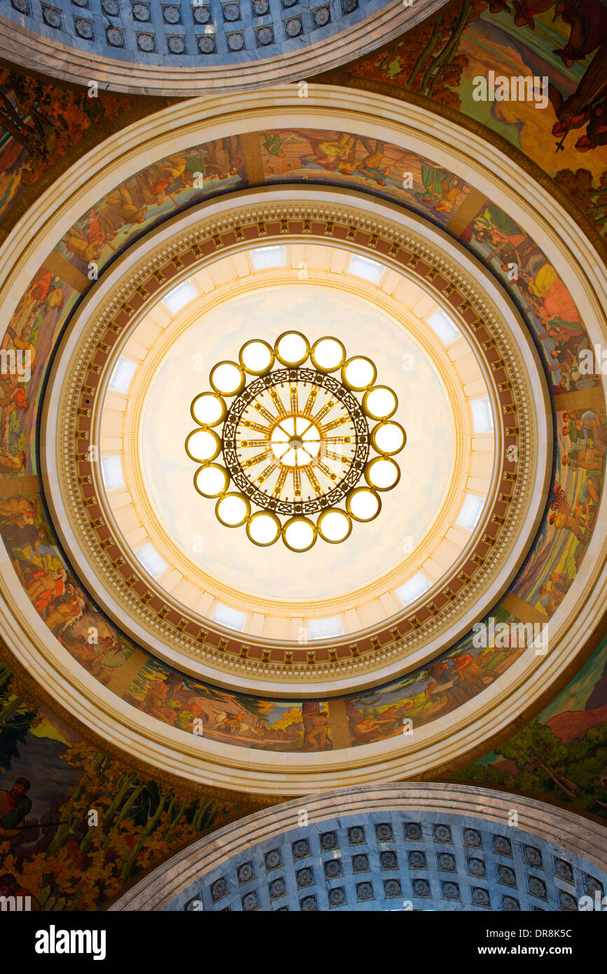 Interior of Utah's State Capitol Building in Salt Lake City Stock Photo ...