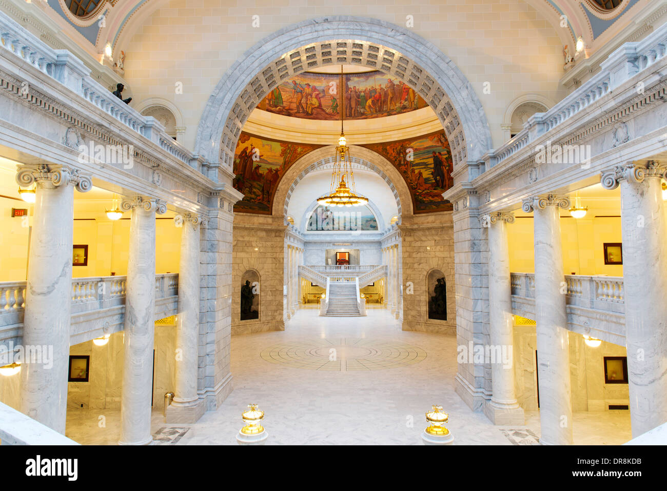 Interior of Utah's State Capitol Building in Salt Lake City Stock Photo ...