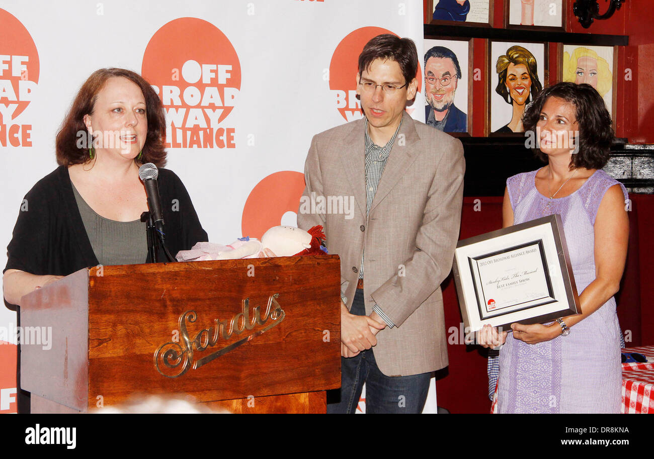 Stinky Kids Team The 2012 Off-Broadway Alliance Awards held at Sardi's ...