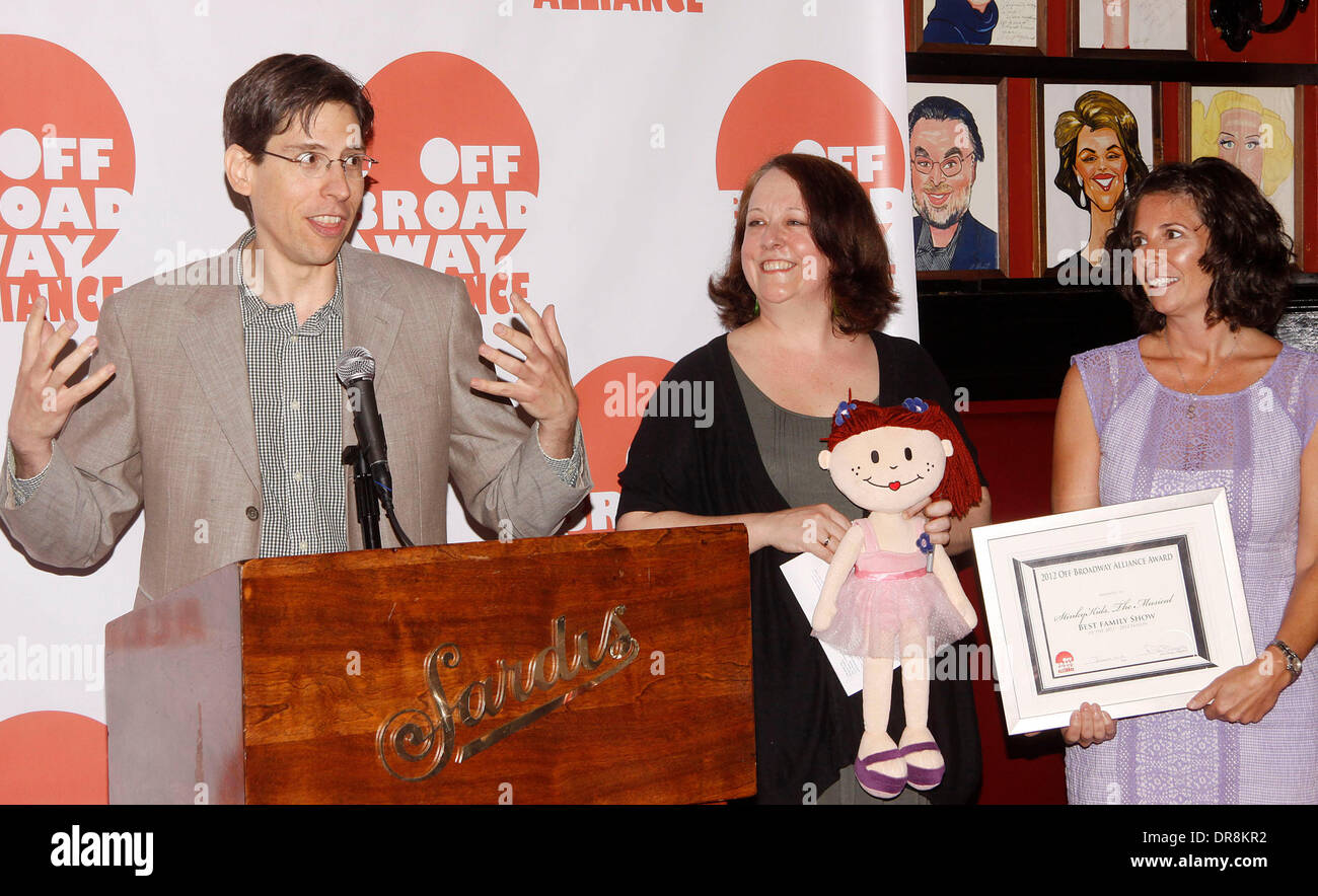 Stinky Kids Team The 2012 Off-Broadway Alliance Awards held at Sardi's ...