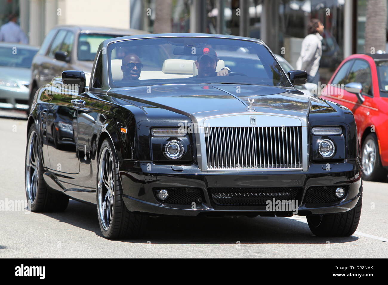Husband of Petra Ecclestone, James Stunt seen driving his Rolls Royce ...