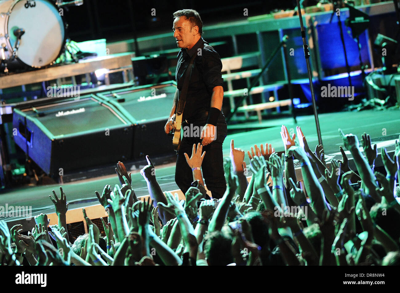 Bruce Springsteen performing live at the Arena Montpellier, France - 20 ...