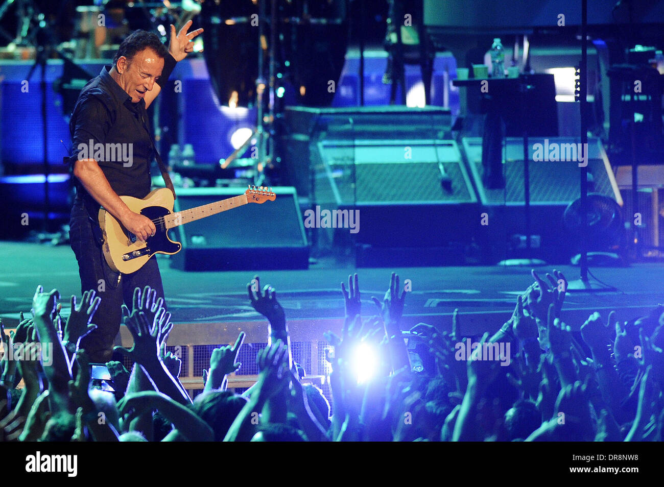 Bruce Springsteen performing live at the Arena Montpellier, France - 20 ...