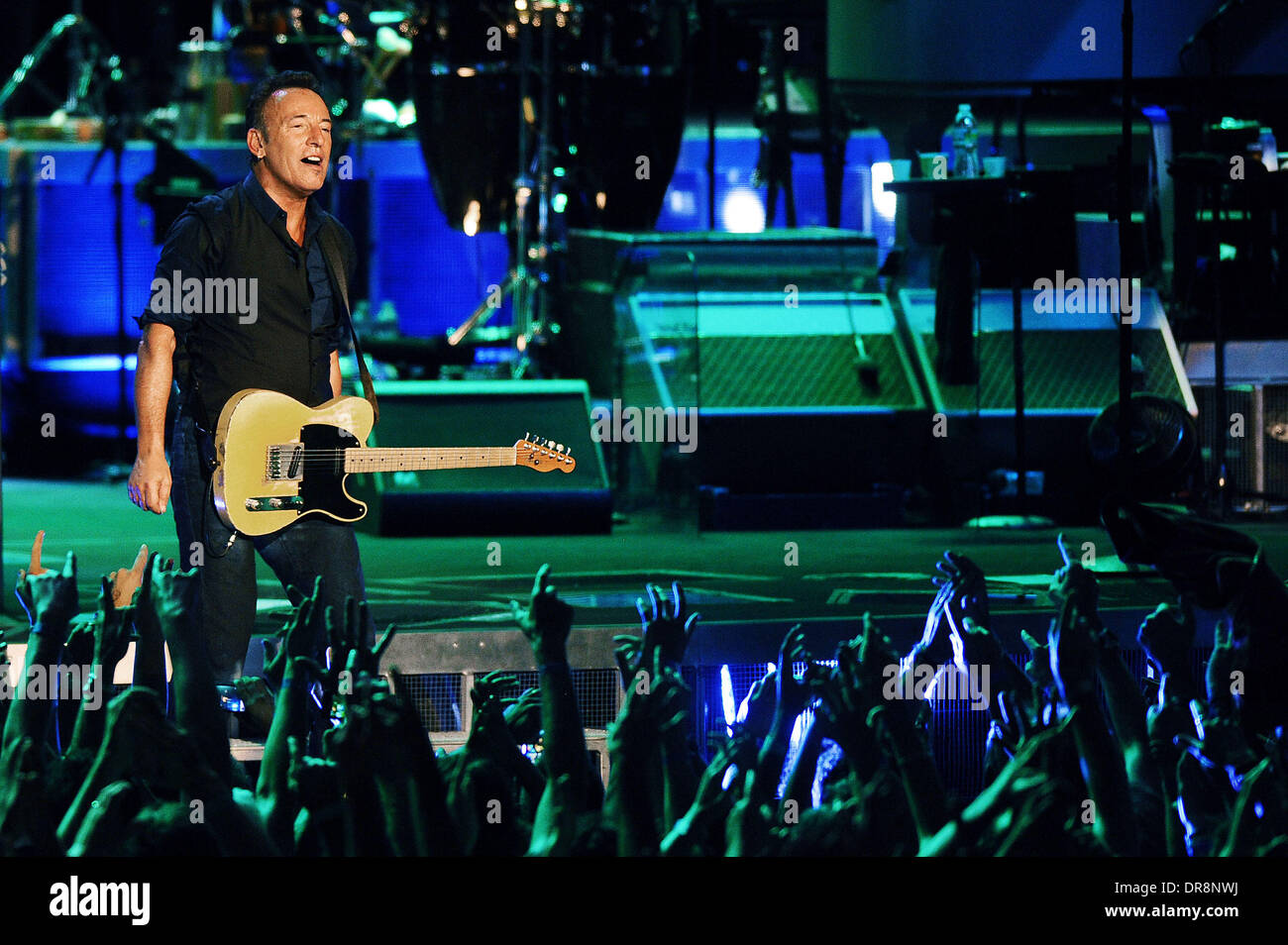 Bruce Springsteen performing live at the Arena Montpellier, France - 20 ...