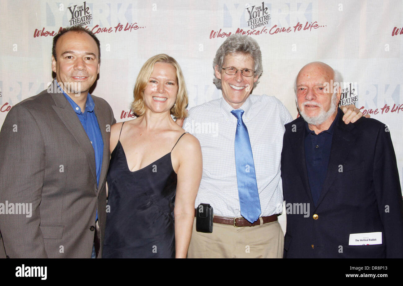 Danny Burstein, Rebecca Luker, Ted Chapin and Harold Prince Opening ...