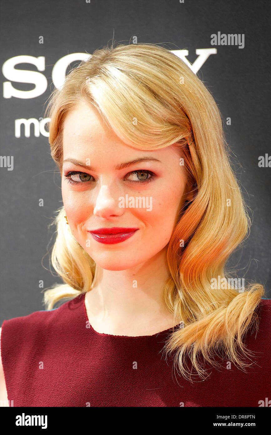 Emma Stone Photocall of 'The Amazing Spider-Man' at Villamagna Hotel ...