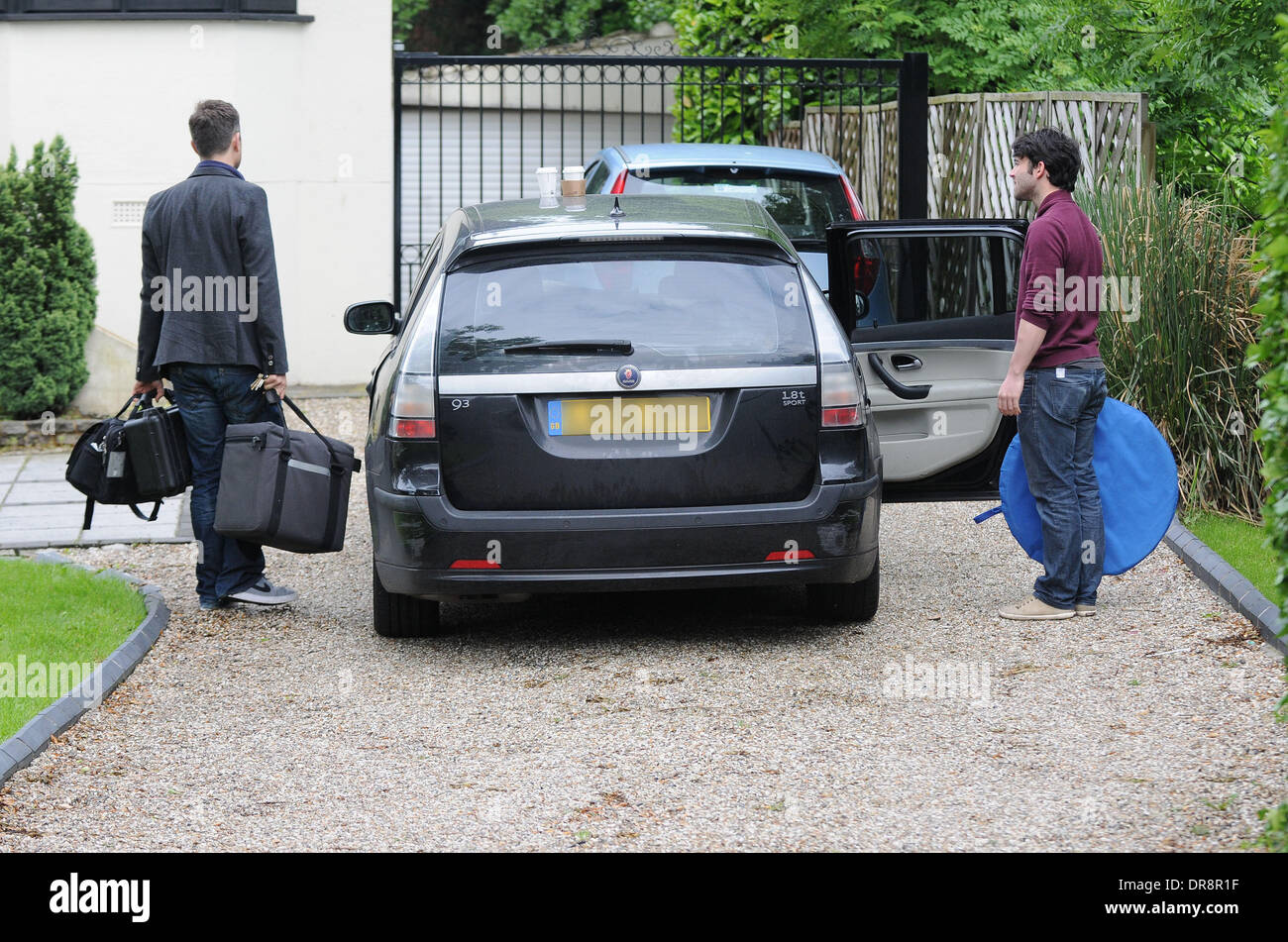 Photo shoot equipment arriving at Chantelle Houghton and Alex Reid's ...