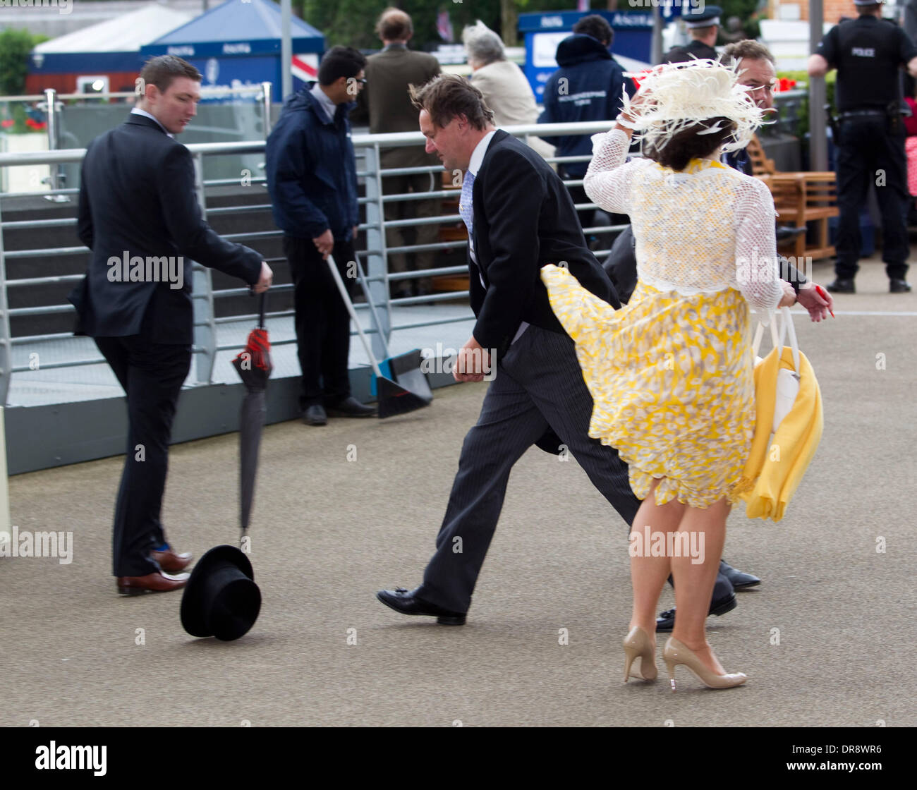Atmosphere - Windy Day Royal Ascot at Ascot Racecourse - Day 4 ...