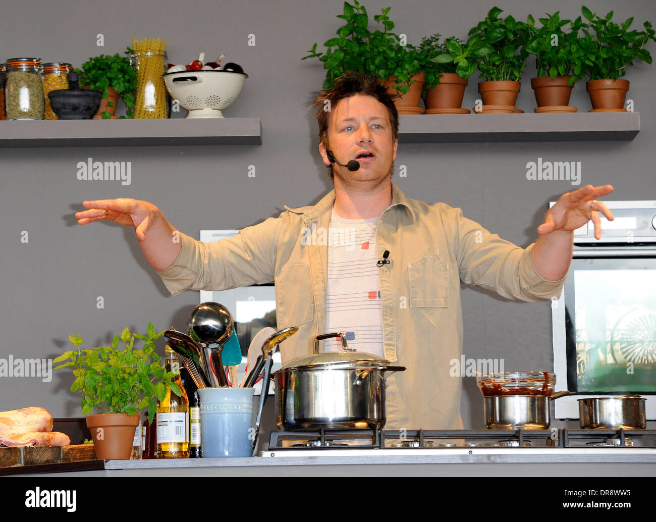 Jamie Oliver attends the Taste of London Festival held at Regent's Park ...
