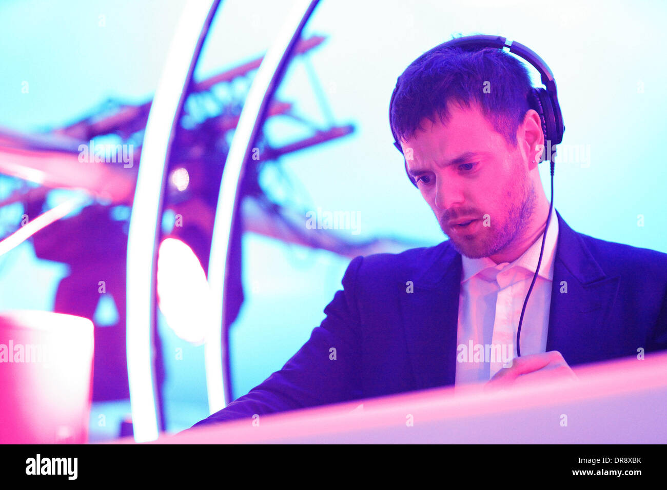 Mike Skinner performing a DJ set at Goodwood Racecourse as part of the ...