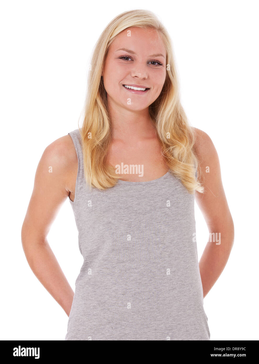 Attractive young woman. All on white background Stock Photo - Alamy