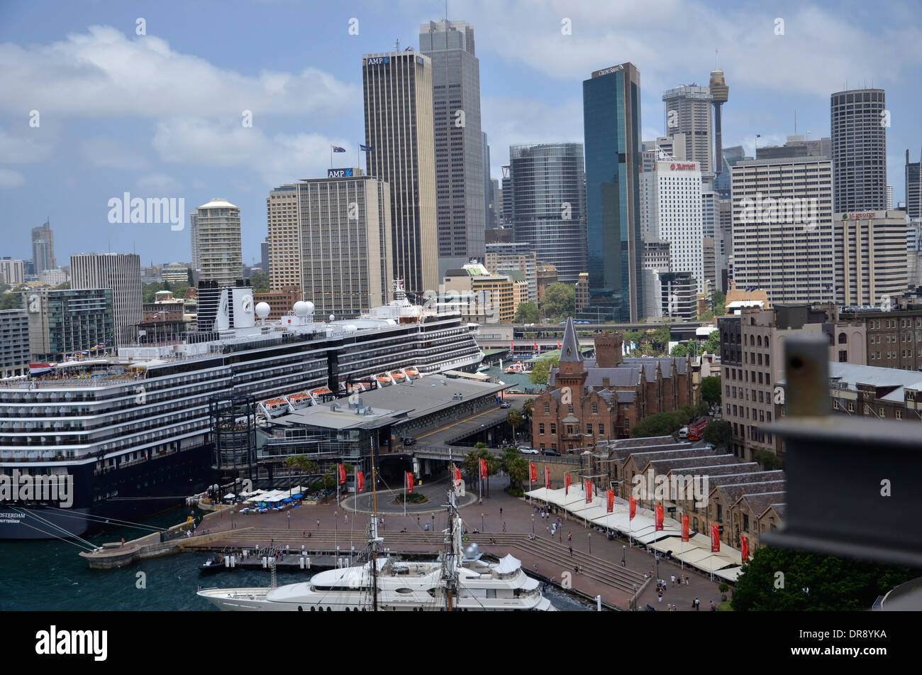 Cruise Liner Oosterdam, owned by Holland American Lines moored in ...