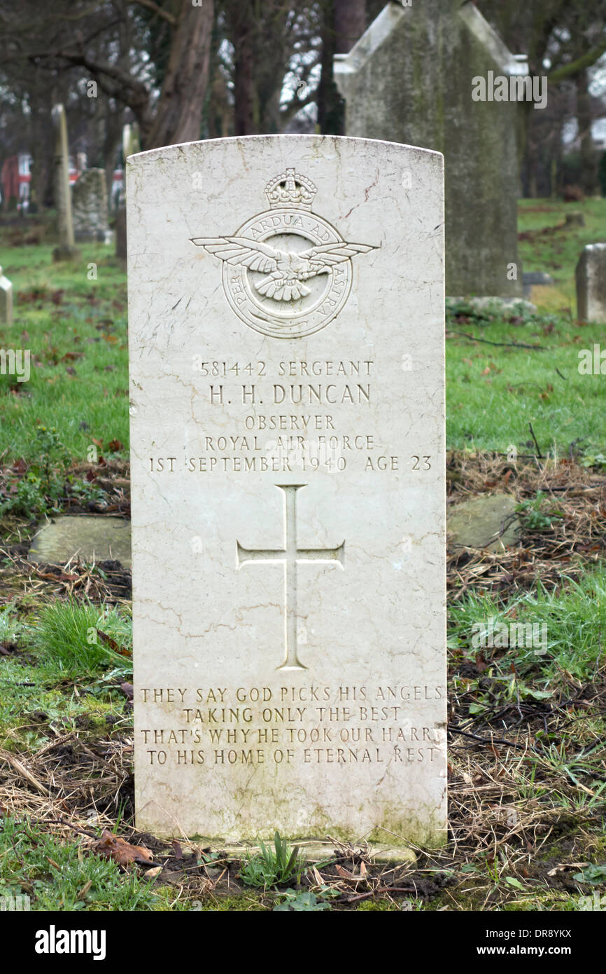 In Linthorpe cemetery now a Nature Reserve, a gravestone for Sergeant H ...
