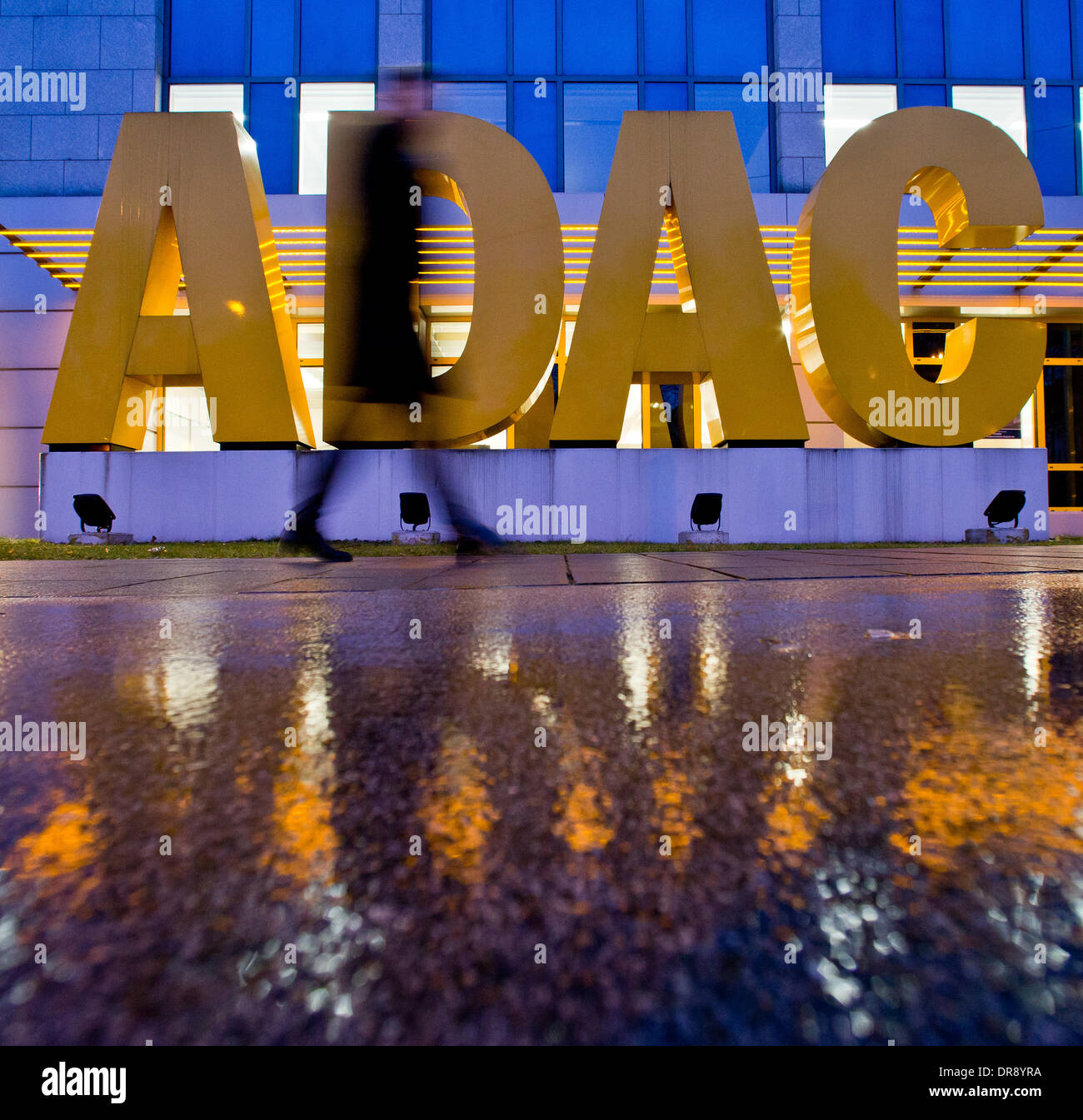 Nuremberg, Germany. 21st Jan, 2014. The sign of the ADAC ouside of ADAC ...