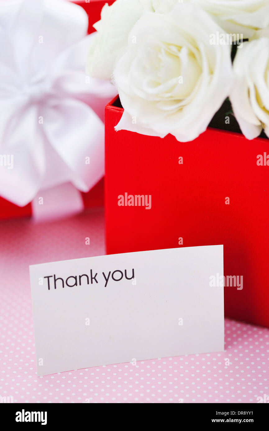 Thank you note flowers hi-res stock photography and images - Alamy