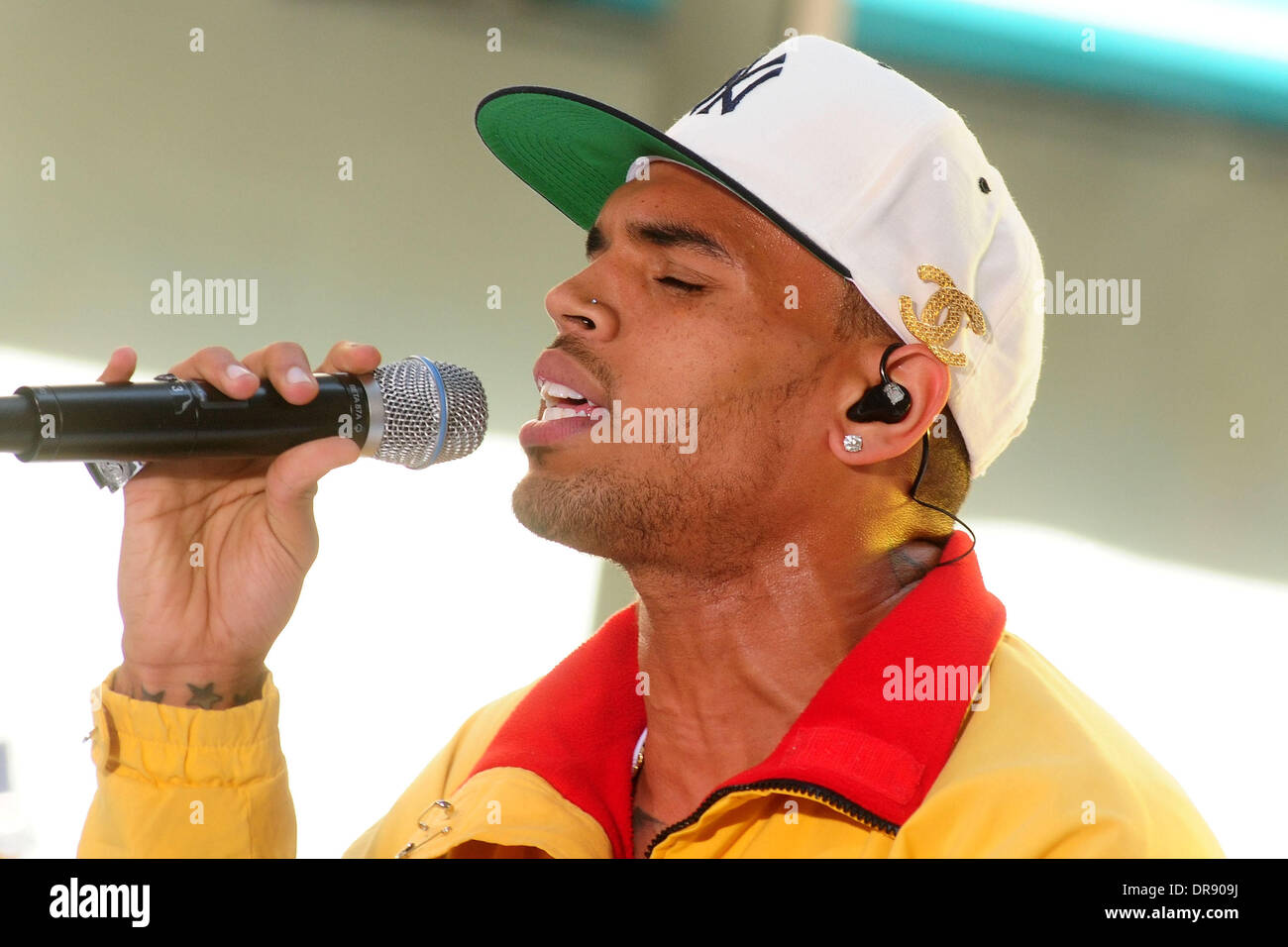 Chris Brown performs live at Rockefeller Center as part of the 'Today ...