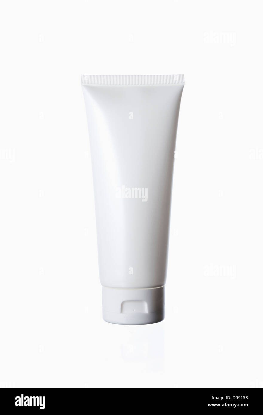 empty make up cream case in white background Stock Photo - Alamy