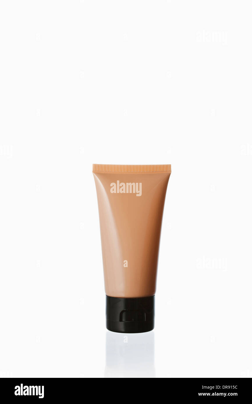 empty make up cream case in white background Stock Photo - Alamy