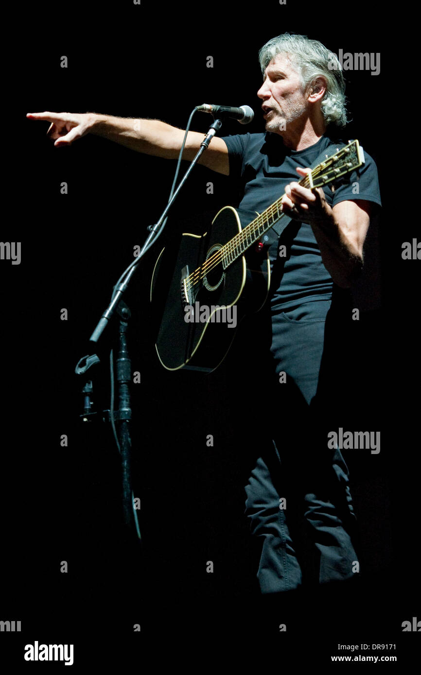Roger Waters performs "The Wall" live in concert at Wrigley Field in ...
