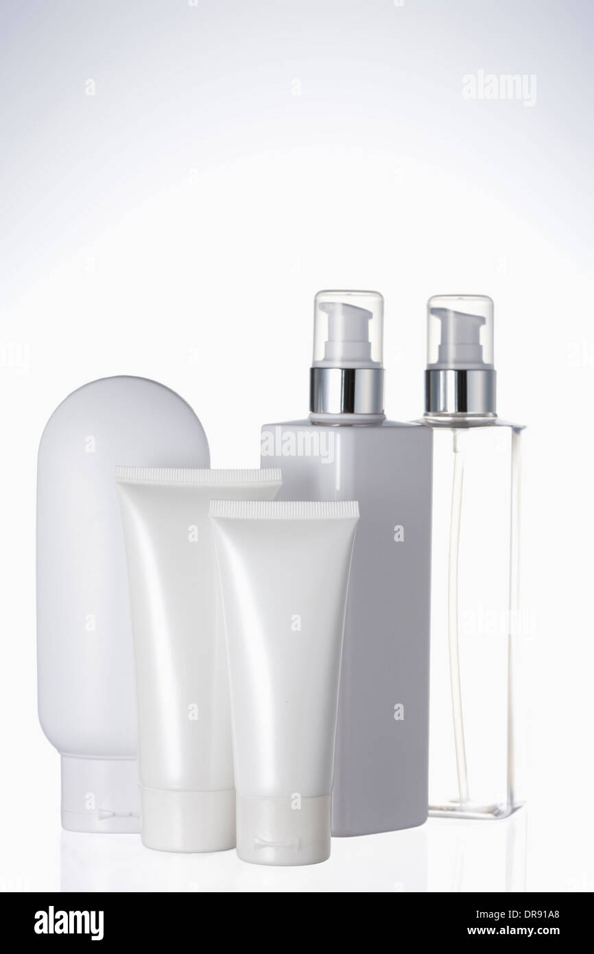 make up set in white background Stock Photo - Alamy