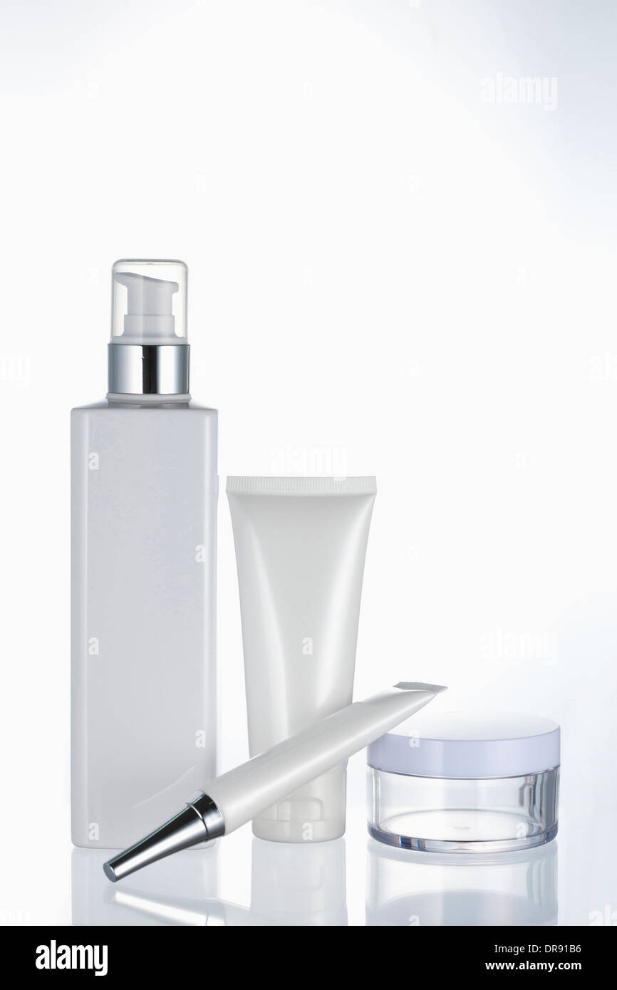 make up set in white background Stock Photo - Alamy