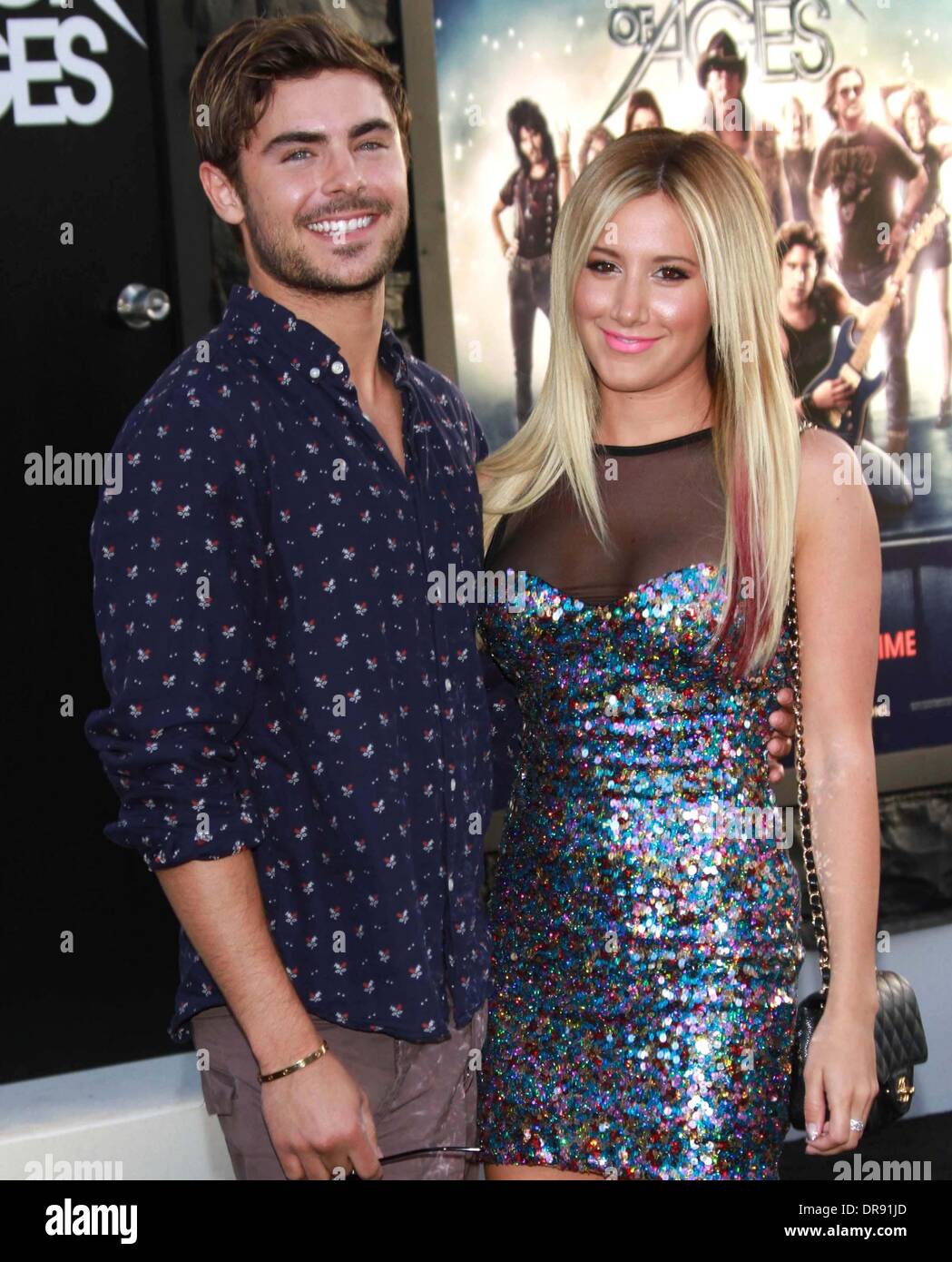 Zac Efron, Ashley Tisdale Premiere of Warner Bros. Pictures 'Rock Of ...