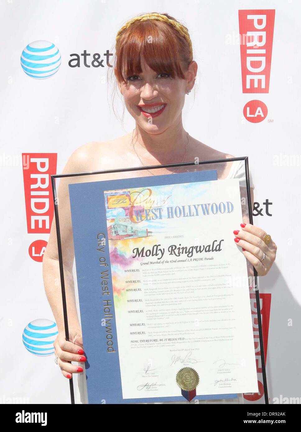 Molly Ringwald LA Pride 2012 in West Hollywood - Day 3 - VIP Los ...