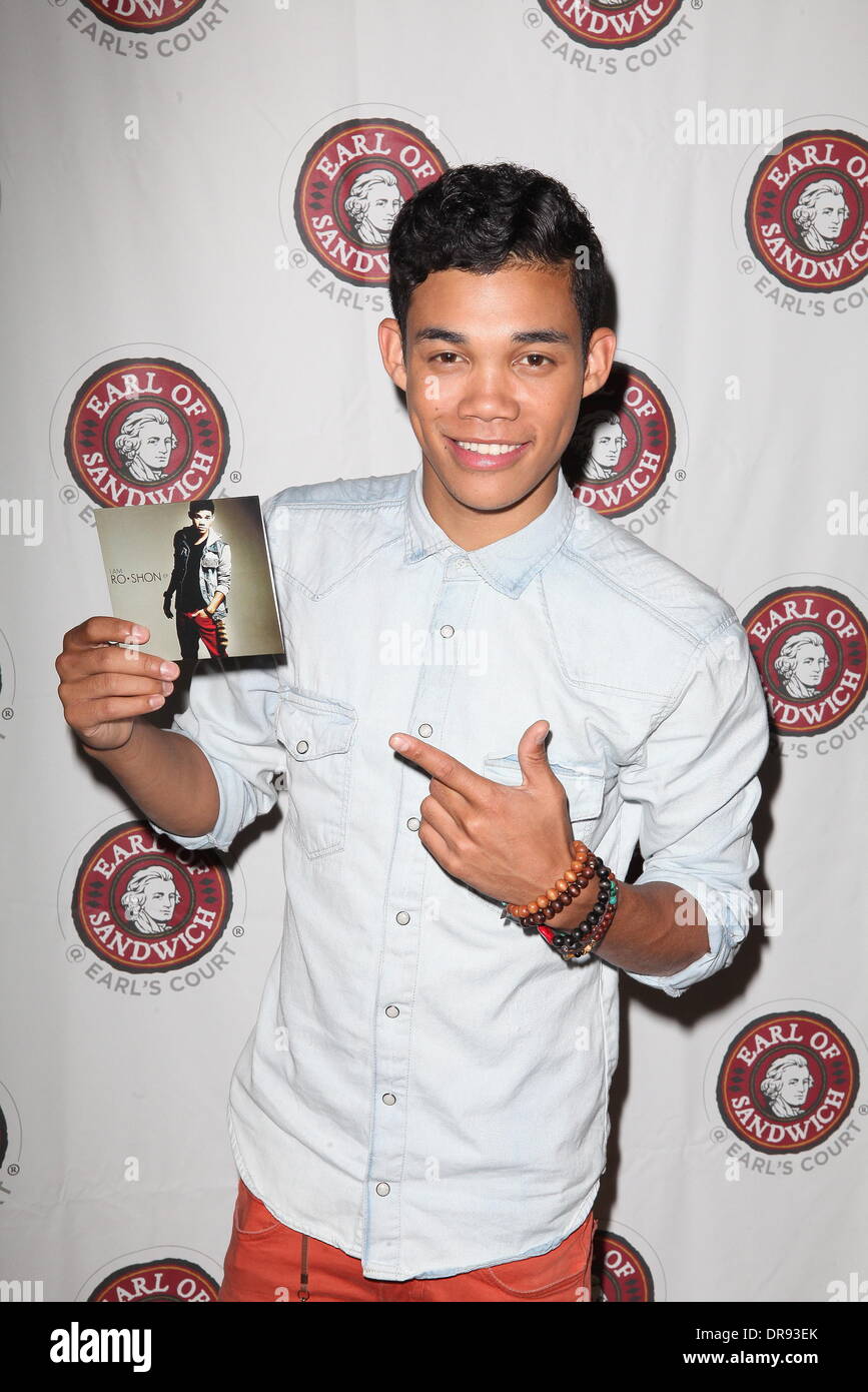Disney Star Roshon Fegan promotes his EP 'I Am Roshon' at Earl of ...