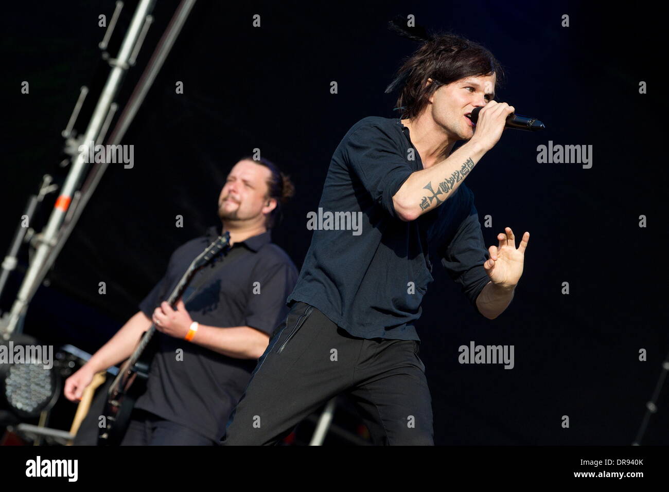 The Rasmus performing at Maxidrom Music Festival Moscow,Russia - 10.06. ...