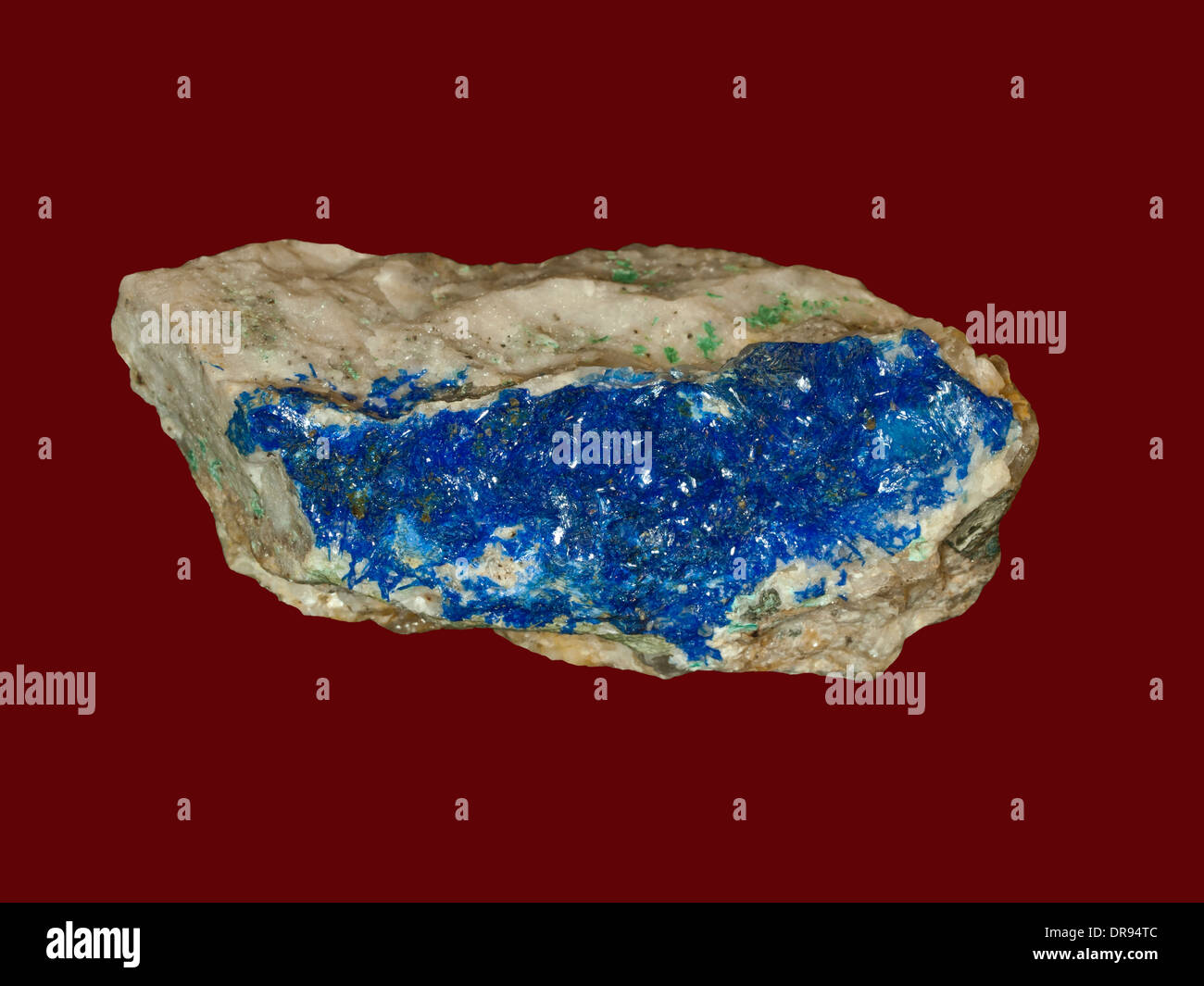 Azurite crystals from Mideldt Morocco Stock Photo - Alamy