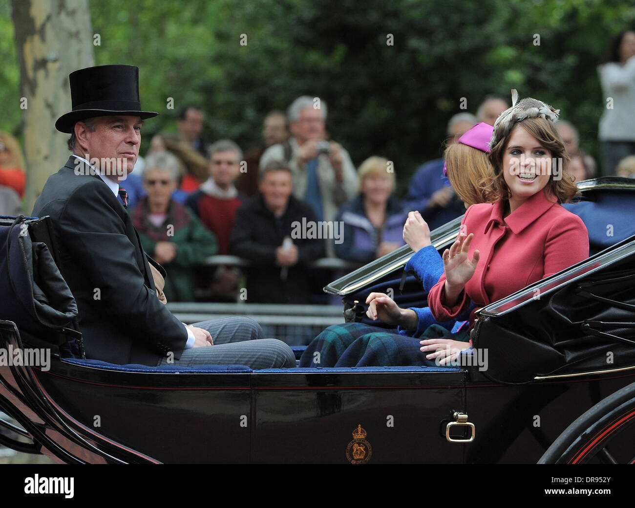 Prince Andrew, The Duke of York, Princess Eugenie and Princess Beatrice ...
