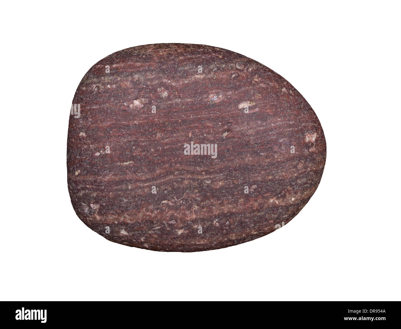 Gneiss pebble smoothed by wave action Stock Photo - Alamy
