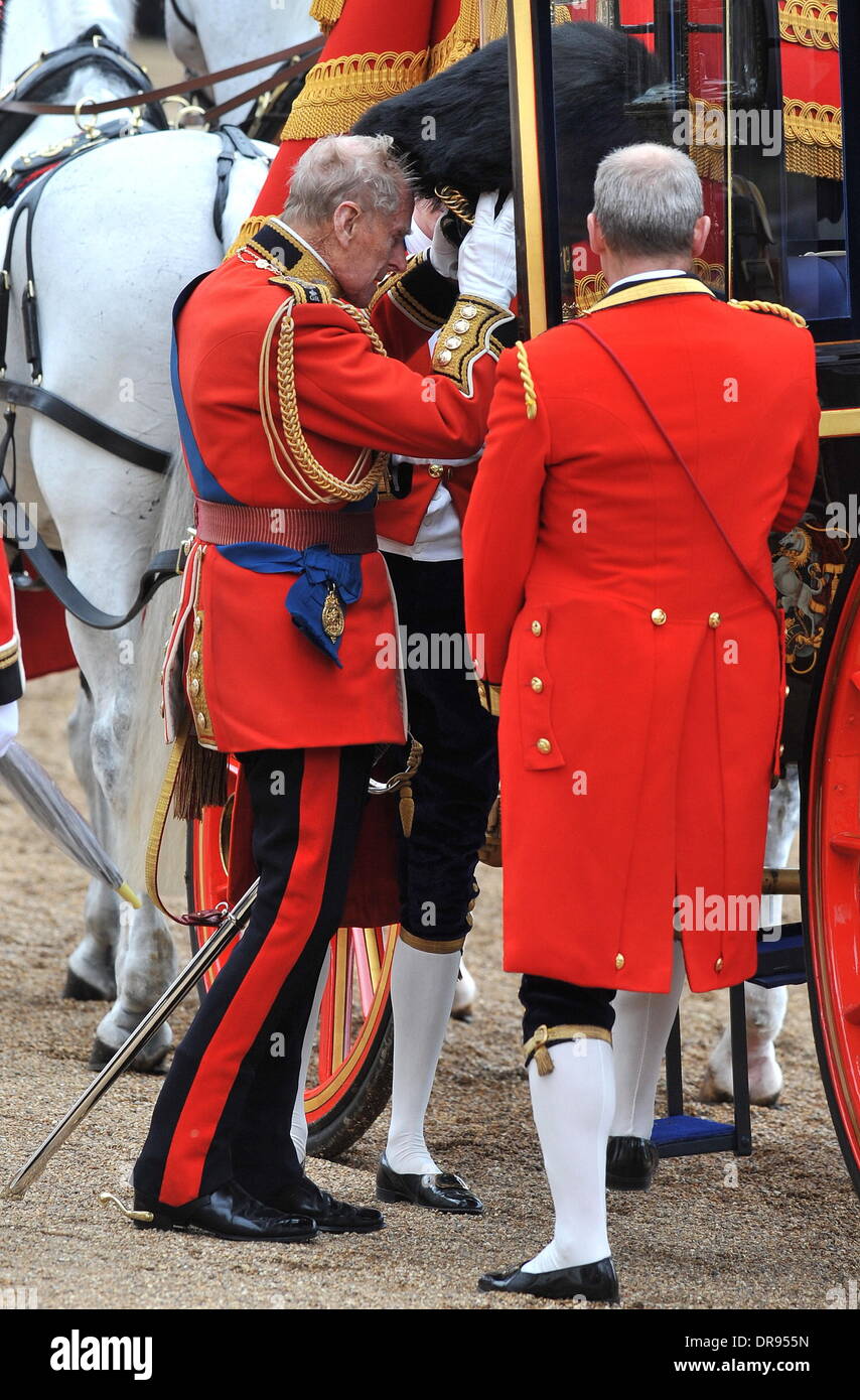 Prince Philip attend the 2012 Trooping the Colour Ceremonies on Horse ...
