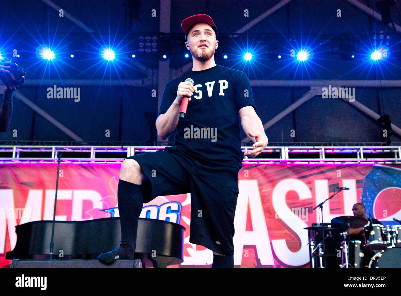 Mike Posner B96 Pepsi Summerbash Held At Toyota Park Chicago Illinois