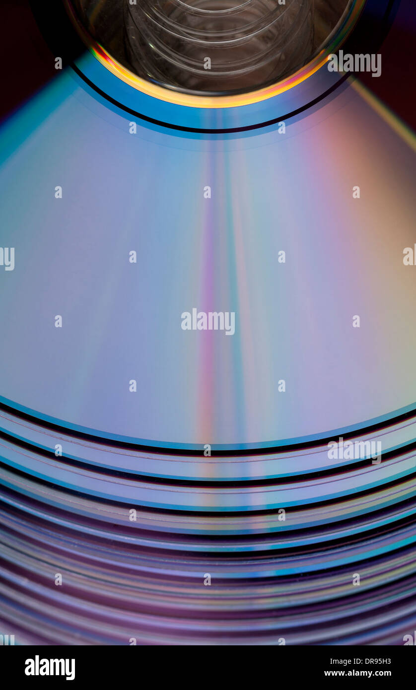Many CD or DVD disks on each other Stock Photo - Alamy