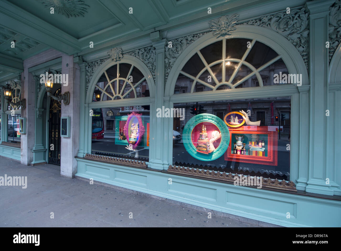 Fortnum and Mason window display at 181 Piccadilly in London’s West End ...