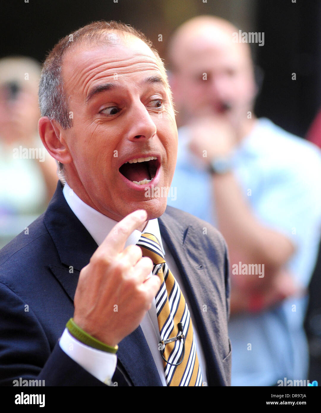 Matt Lauer outside Rockefeller Center for the 'Today' show's concert ...