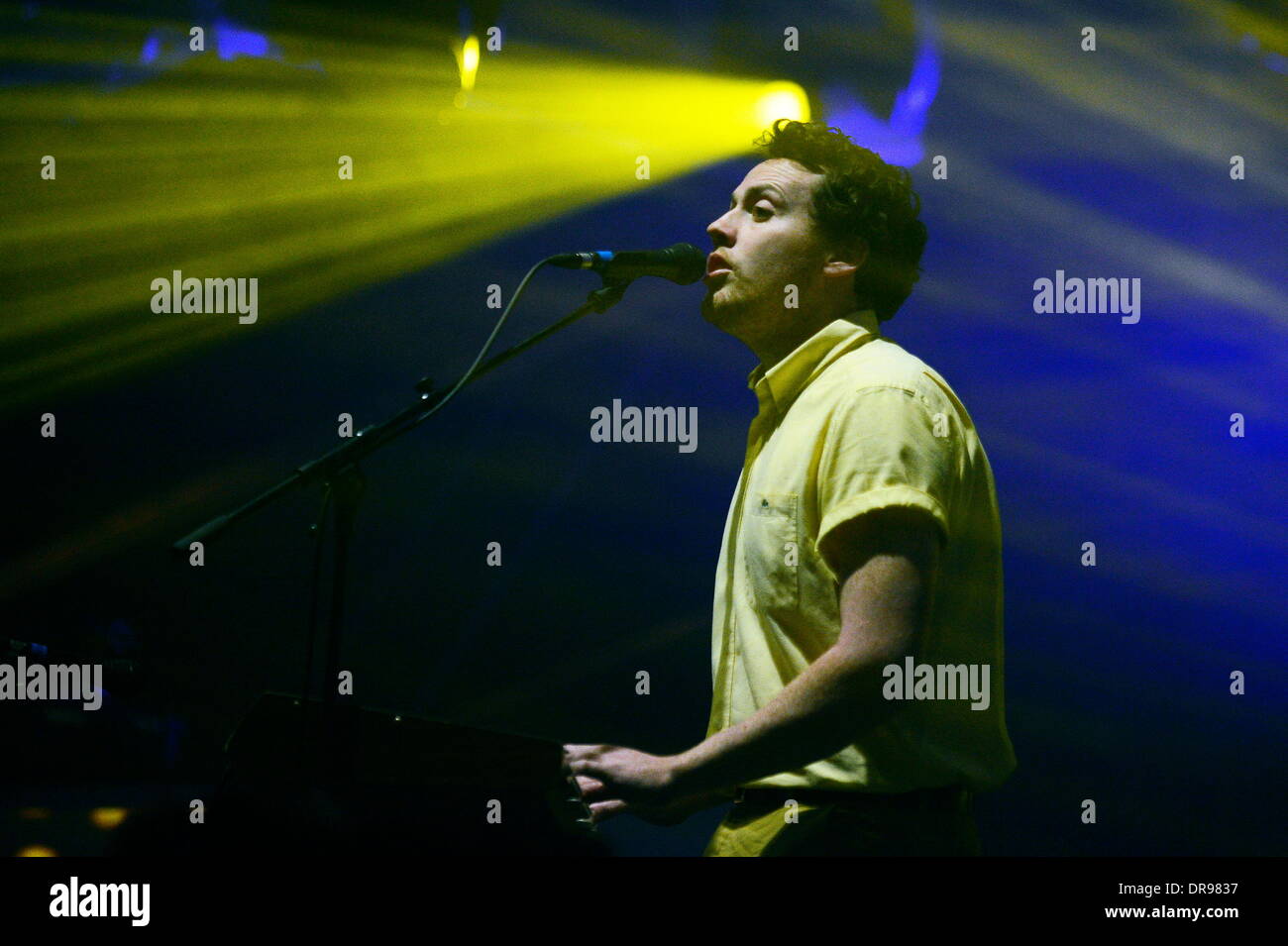 English band Metronomy live on stage during the annual Paris Solidays ...