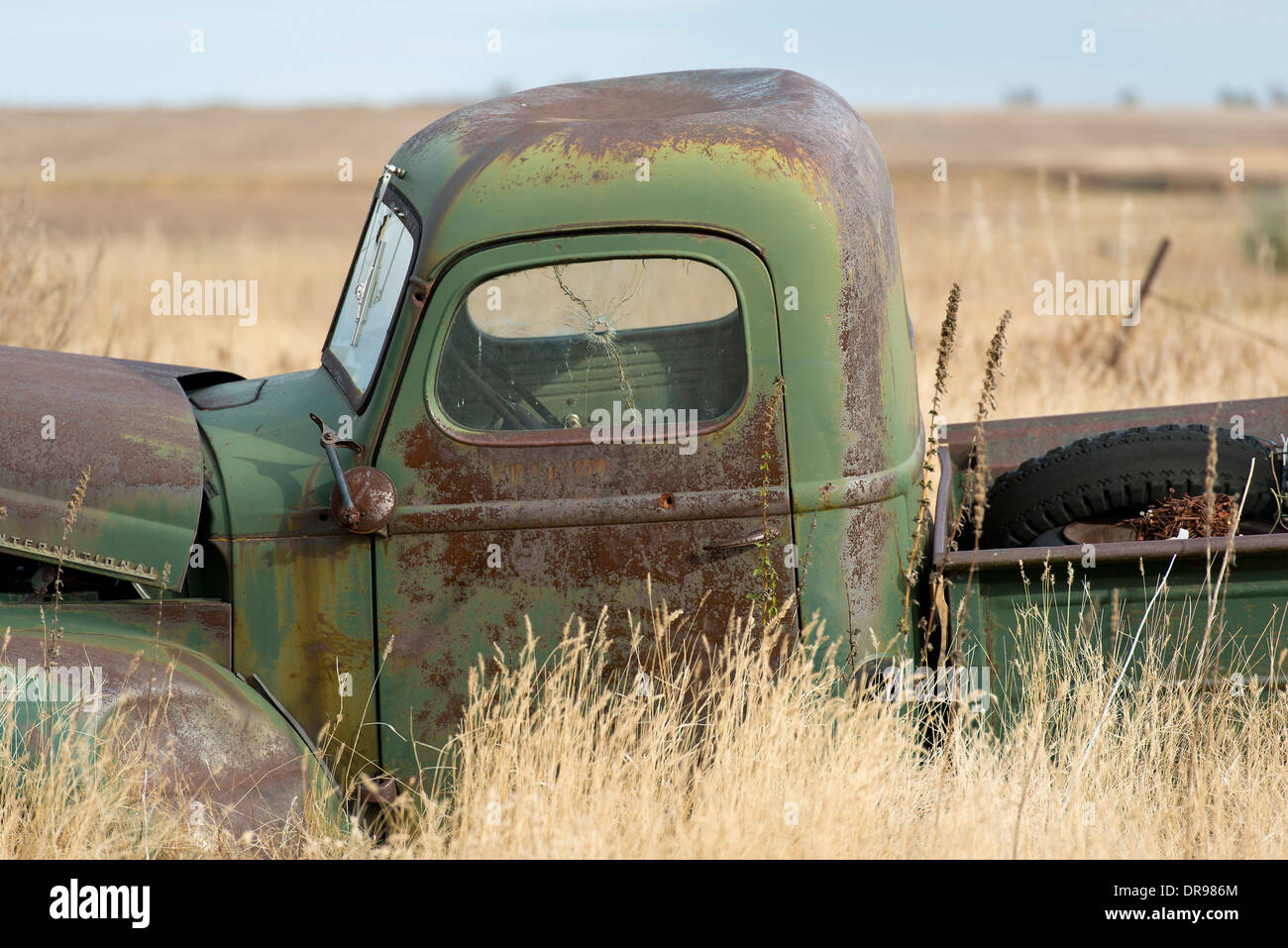Rusty Old Pickup Truck Stock Photo - Alamy
